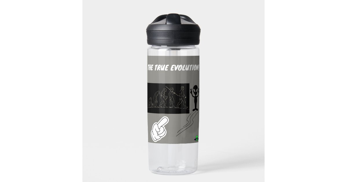 The true evolution Water Bottle | Zazzle
