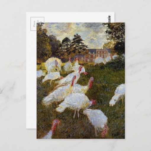 The Turkeys by Claude Monet Postcard | Zazzle