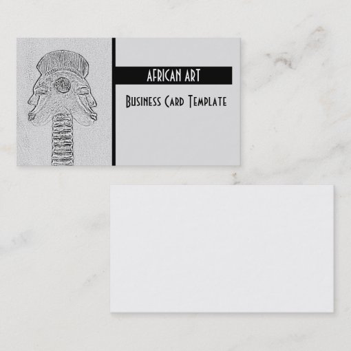 The Twins African Art Tribal Business Card | Zazzle