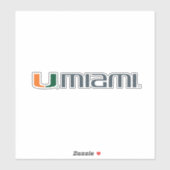 The U Miami Sticker | Zazzle