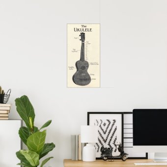 The Ukulele Poster | Zazzle