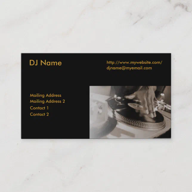 The Ultimate DJ Business Card | Zazzle