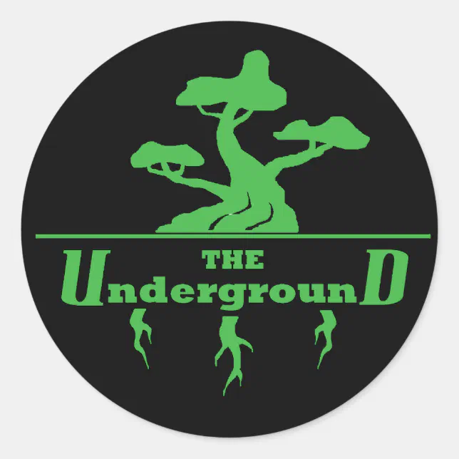 The Underground Vaping Shop Logo stickers | Zazzle
