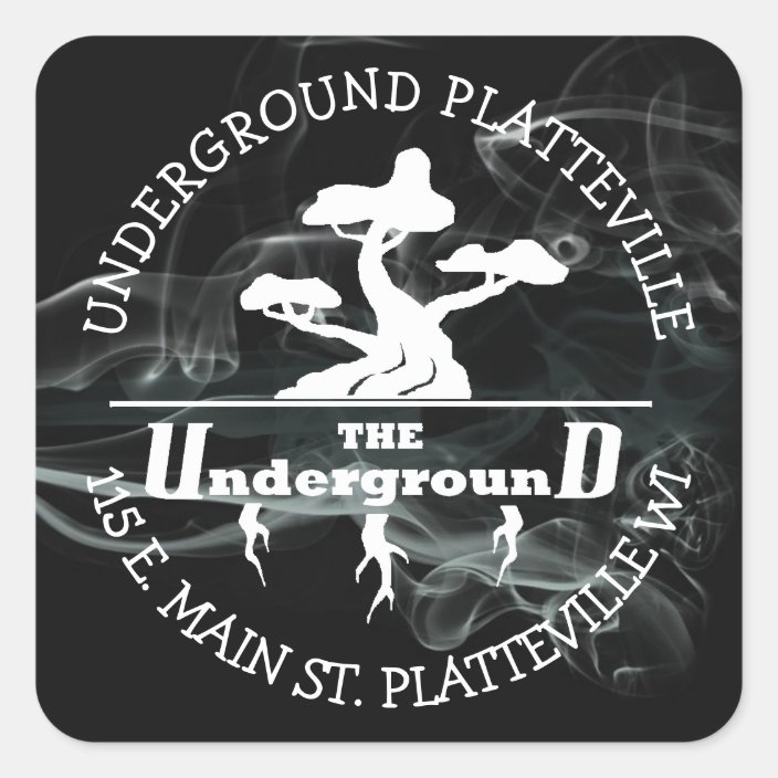 The Underground Vaping Shop Logo stickers | Zazzle.com