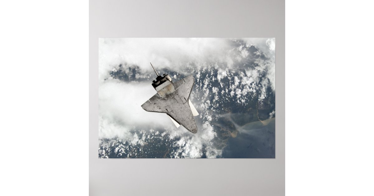 The underside of space shuttle Discovery Poster | Zazzle