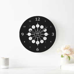 THE UNIT CIRCLE: A Lesson On Radian Measures Large Clock | Zazzle