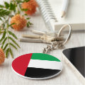 The United Arab Emirates Flag Keychain | Zazzle