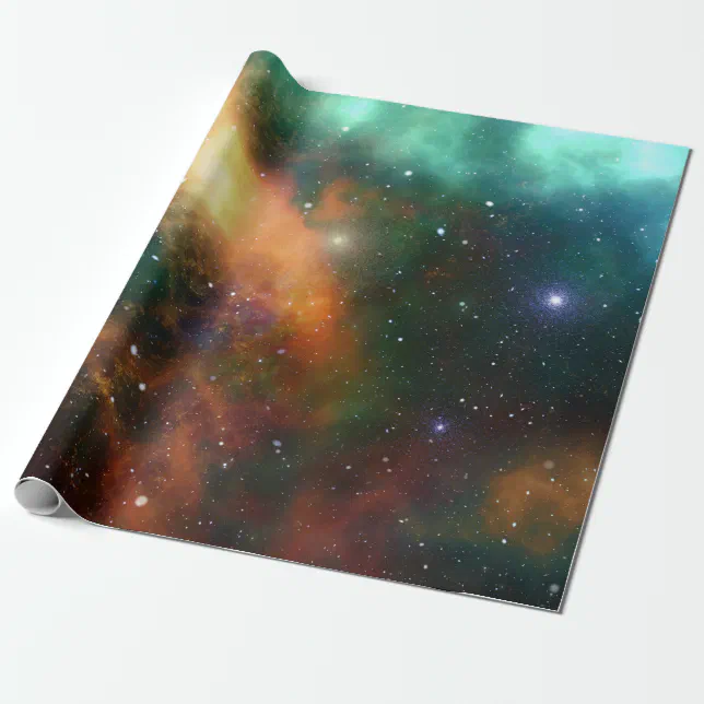The Universe Starry Sky Outer Space Gift Wrap | Zazzle