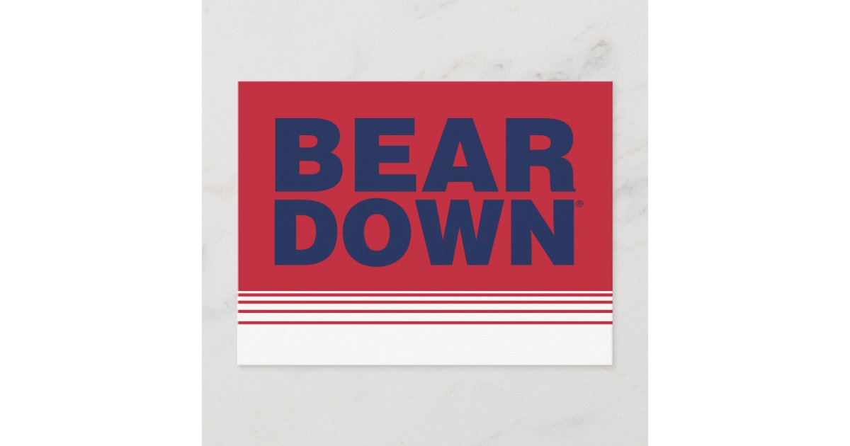 The University of Arizona | Bear Down Postcard | Zazzle