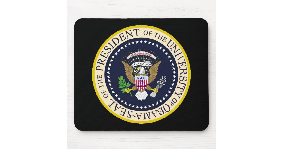The University of Obama Presidential Seal Mouse Pad | Zazzle