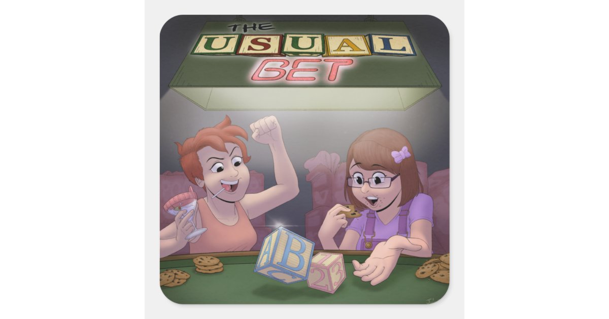 The Usual Bet Cover Sticker 2021-2022 | Zazzle