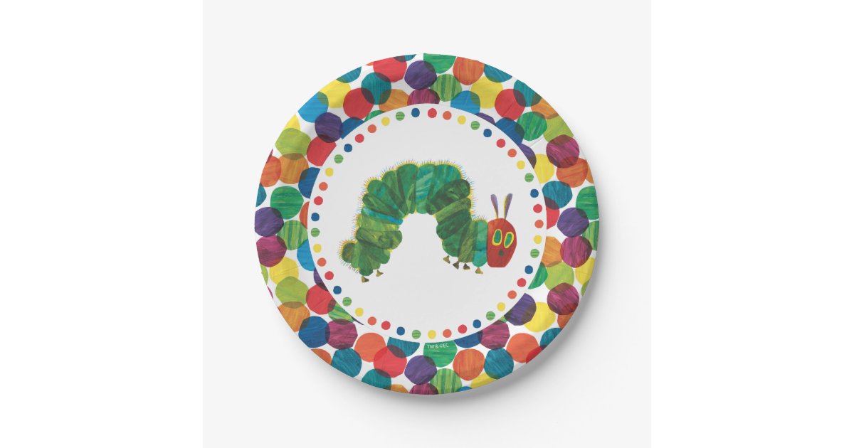 The Very Hungry Caterpillar Birthday Paper Plates | Zazzle