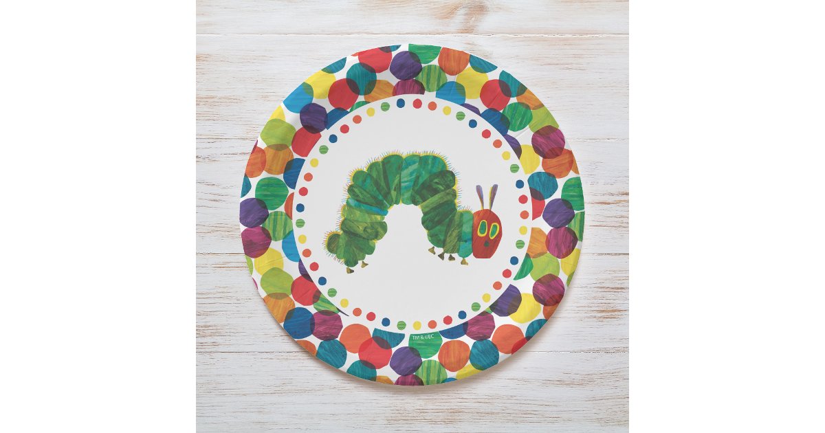 The Very Hungry Caterpillar Birthday Paper Plates | Zazzle