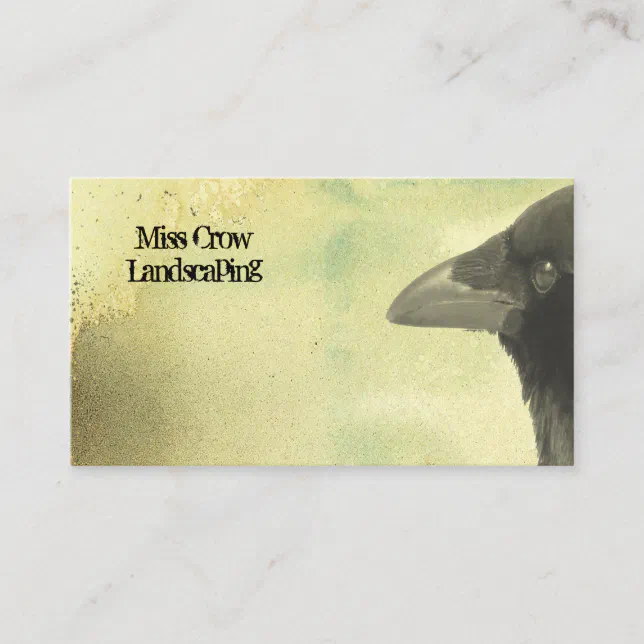 The Vintage Crow Business Card | Zazzle