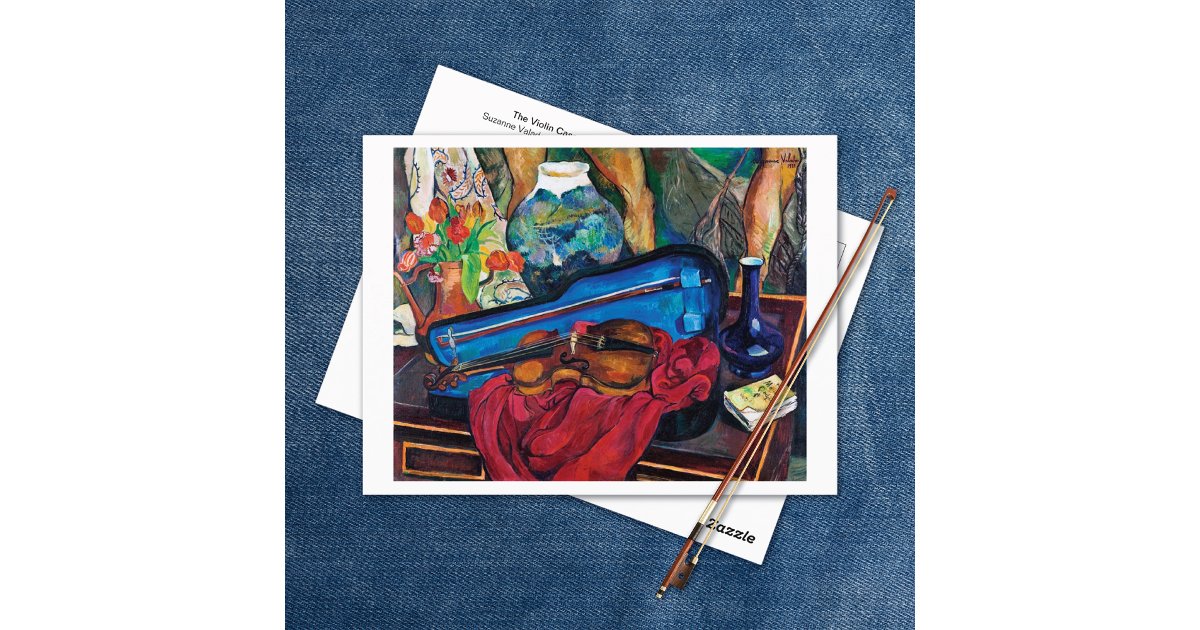 The Violin Case Suzanne Valadon Postcard | Zazzle