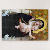The Virgin of the Lily, Bouguereau Jigsaw Puzzle | Zazzle