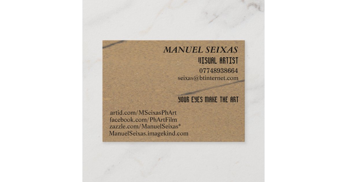 The Visual Artist Business Card | Zazzle