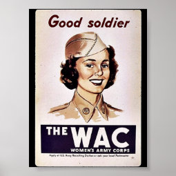 The Wac Womens Army Corps Poster | Zazzle
