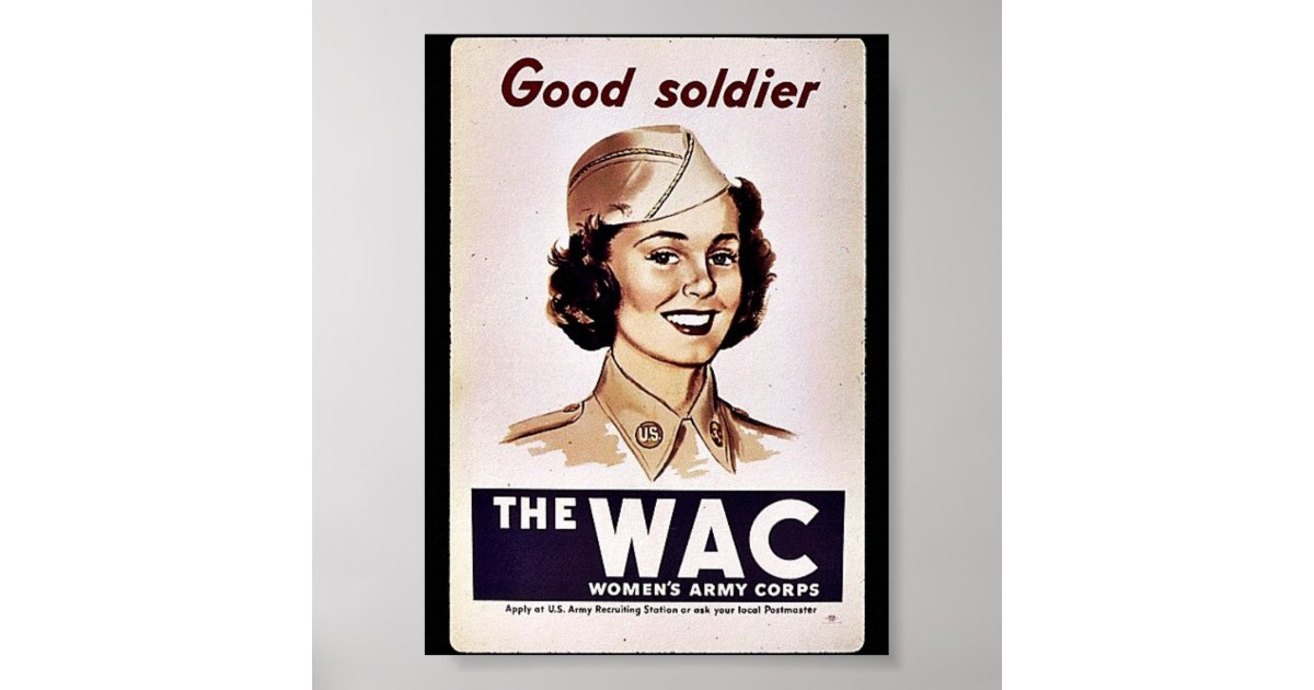 The Wac Womens Army Corps Poster | Zazzle