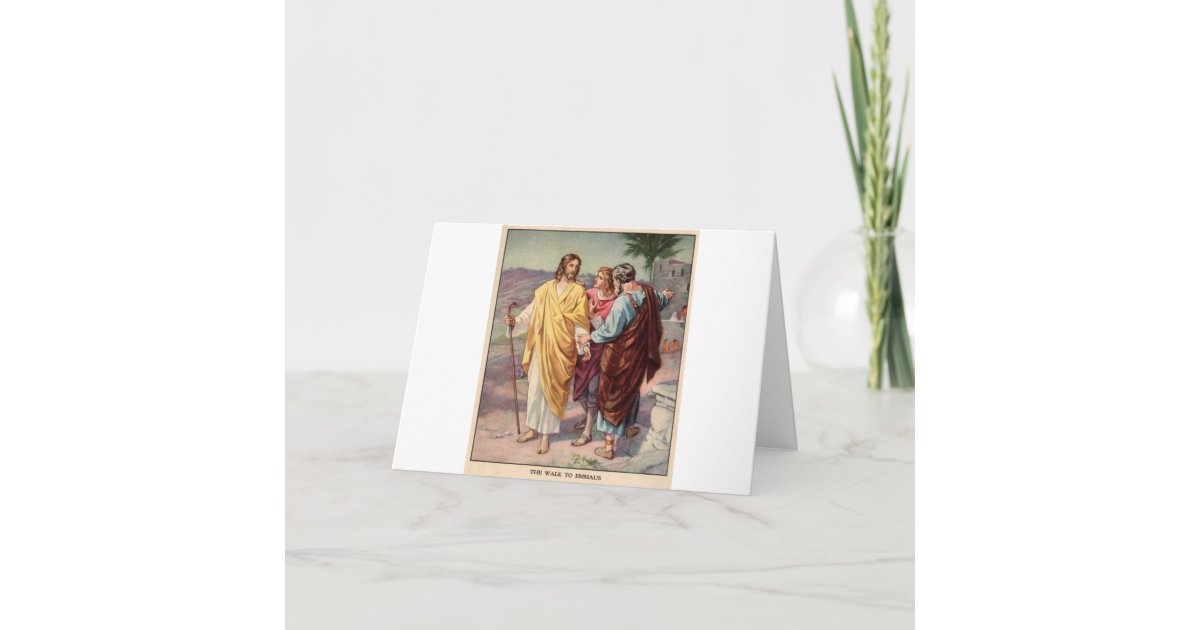 The walk to emmaus card | Zazzle