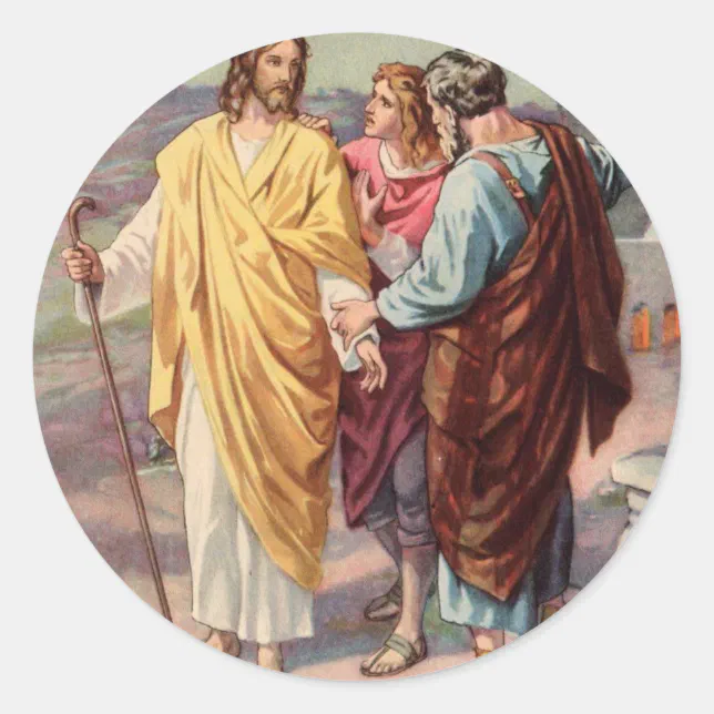 The walk to emmaus classic round sticker | Zazzle