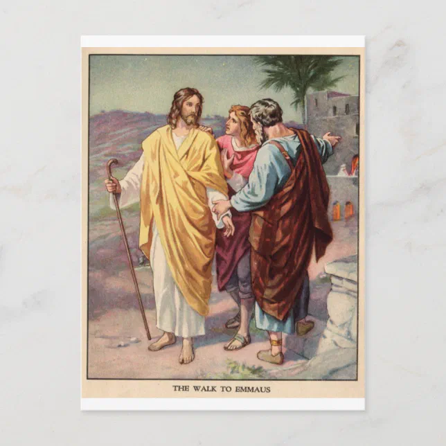 The walk to emmaus postcard | Zazzle