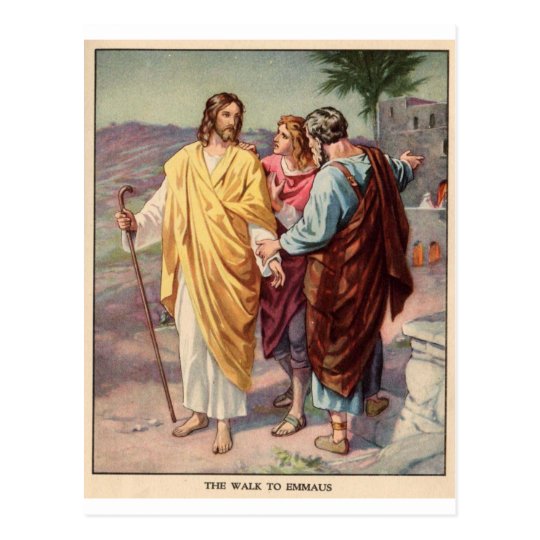 The walk to emmaus postcard | Zazzle.com