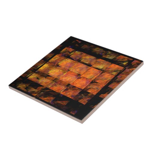 The Wall Abstract Art Tile | Zazzle
