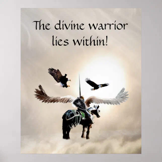 The warrior within poster | Zazzle