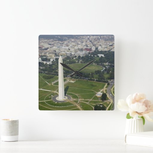 The Washington Monument Square Wall Clock | Zazzle