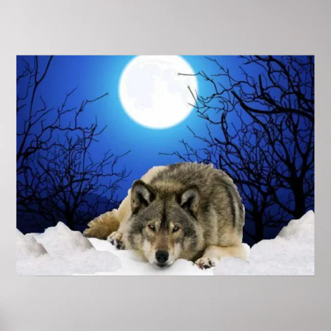 The Watcher wolf Poster | Zazzle