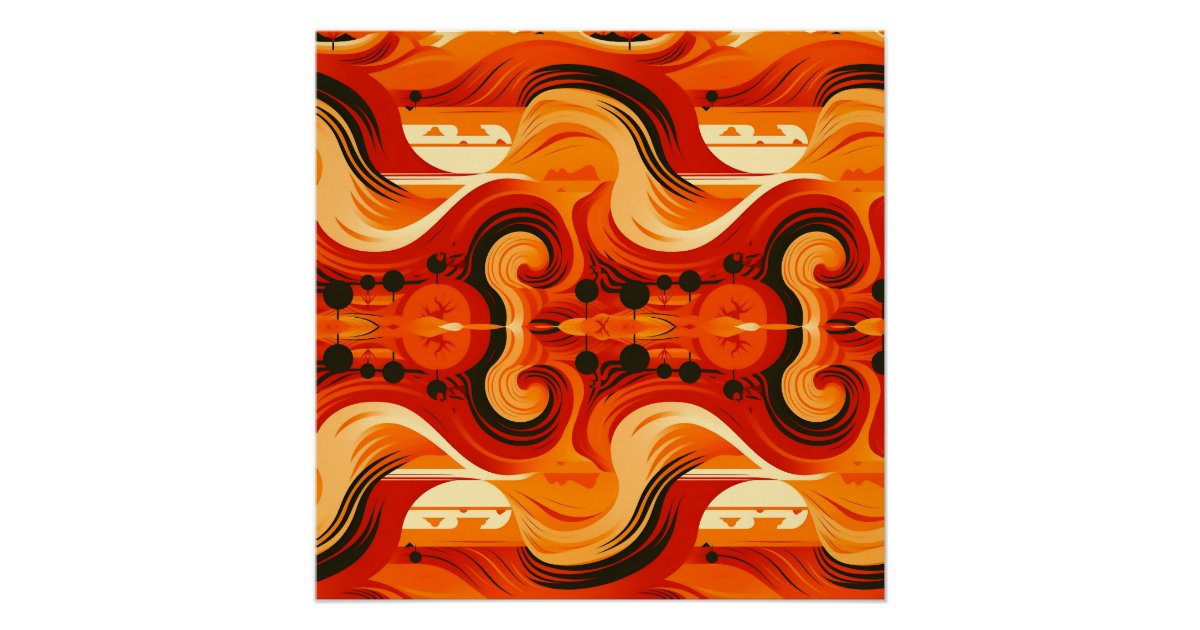The Wave From The 60s Poster | Zazzle
