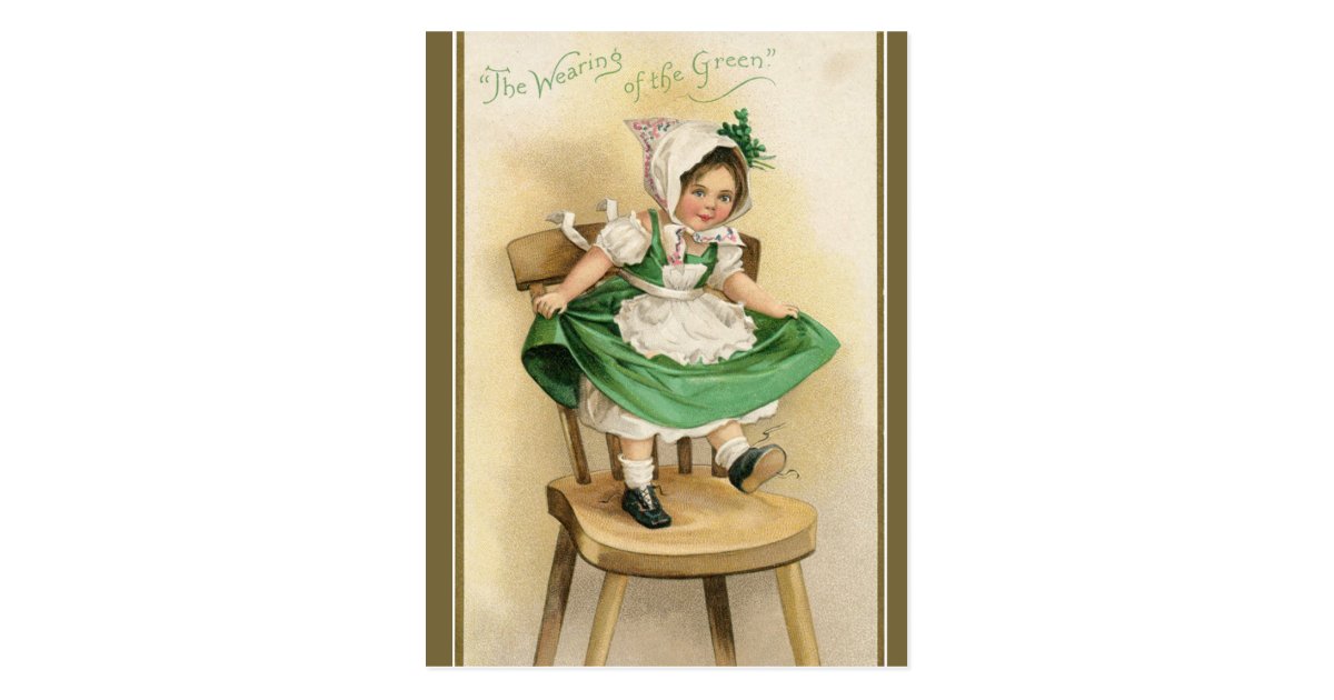 The Wearing of the Green Postcard | Zazzle.com