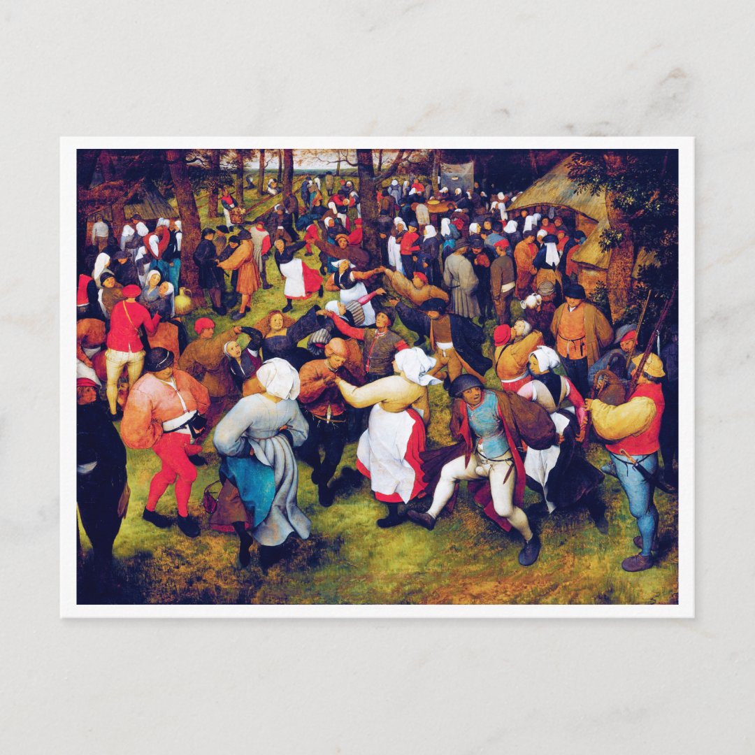 The Wedding Dance, Pieter Bruegel Postcard | Zazzle