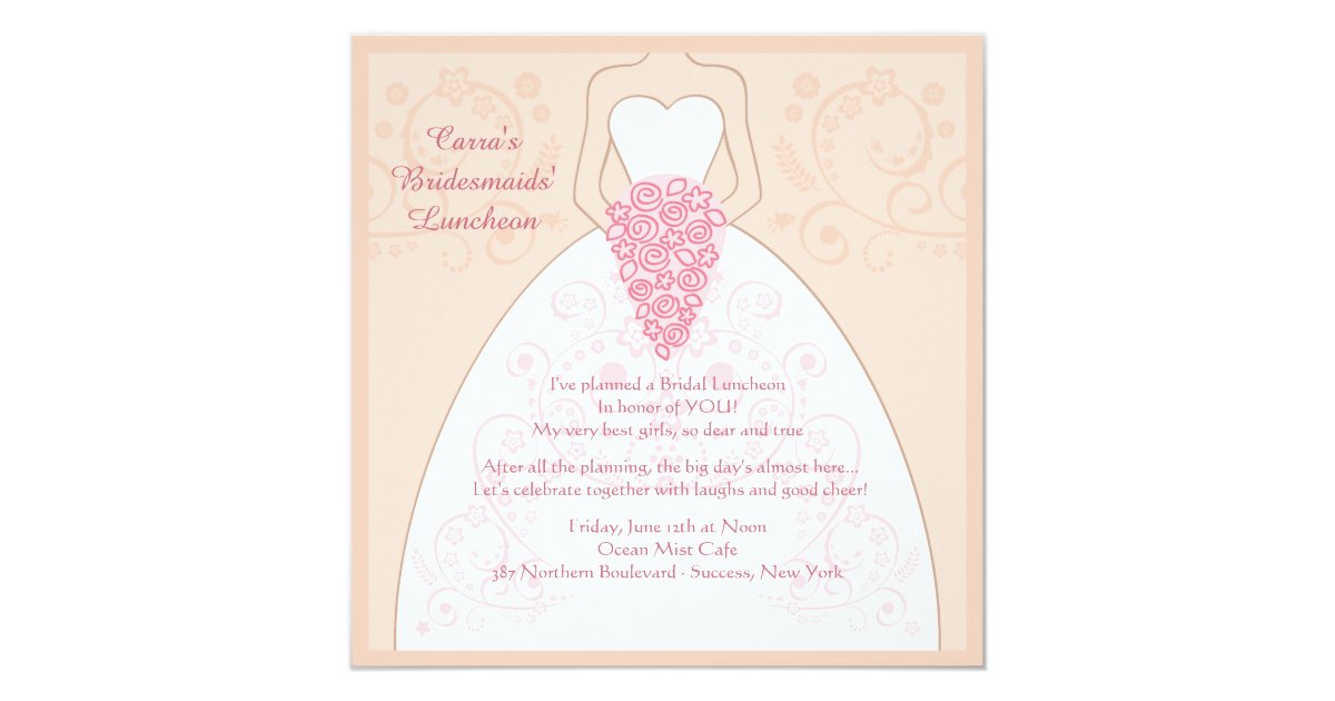 The (Wedding) Dress Invitation | Zazzle.com