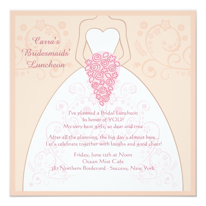 The (Wedding) Dress Invitation | Zazzle.com