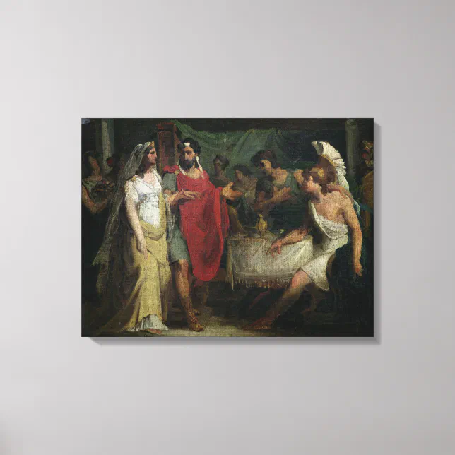 The Wedding of Alexander the Great and Roxana Canvas Print | Zazzle