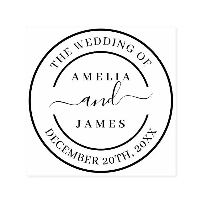 The Wedding of Self-ink Wedding Stamp | Zazzle