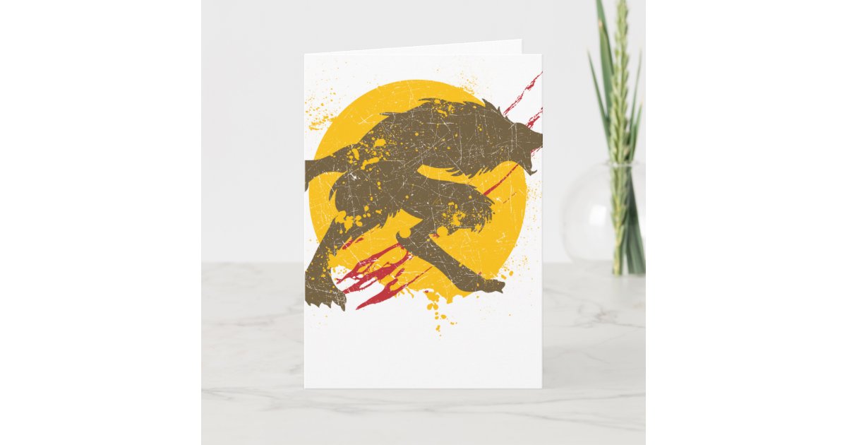 The Werewolf Greeting Card | Zazzle