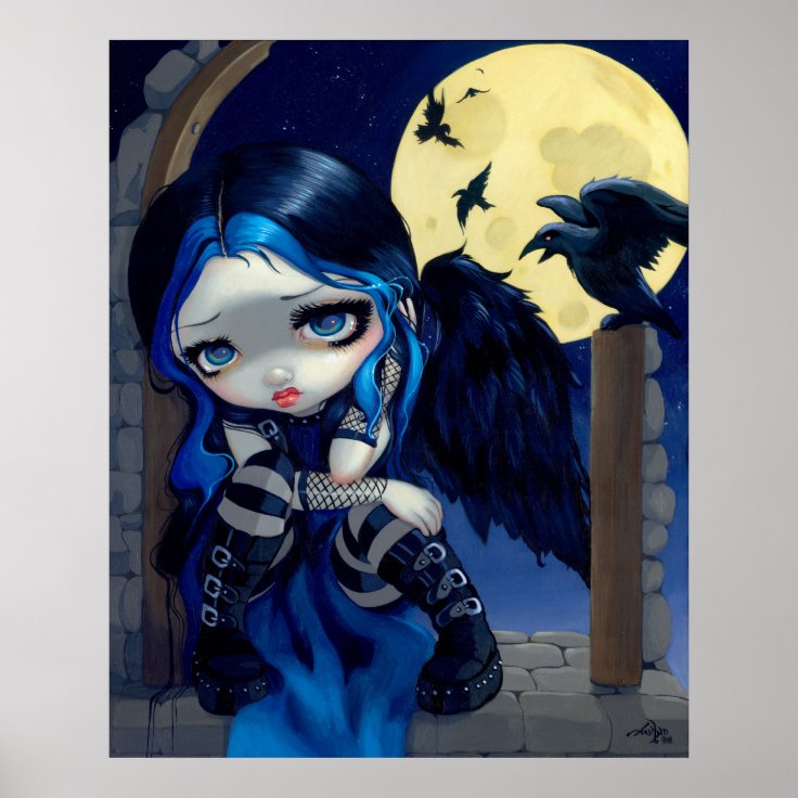 The Whispered Word Lenore ART PRINT gothic fairy | Zazzle
