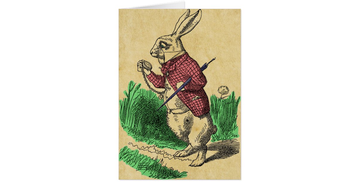The White Rabbit Card | Zazzle