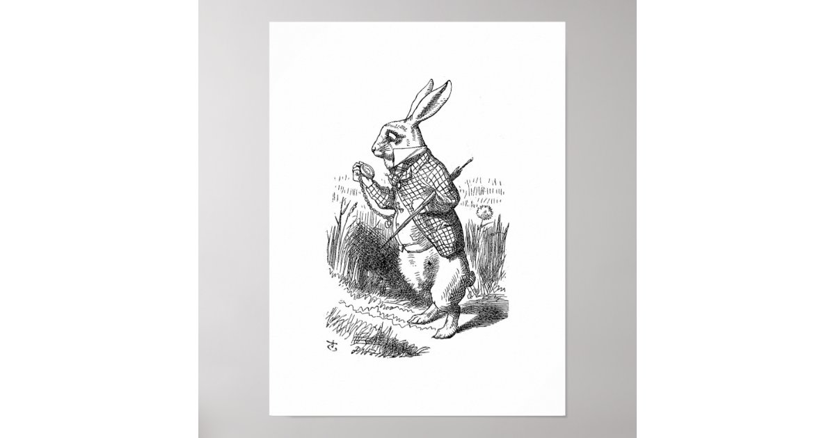 The White Rabbit Poster | Zazzle