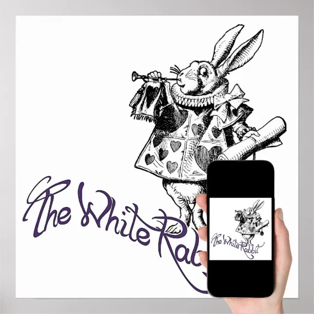 The White Rabbit Poster | Zazzle