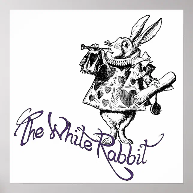 The White Rabbit Poster | Zazzle