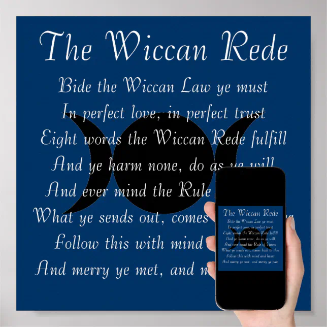 The Wiccan Rede (short version) Poster | Zazzle
