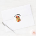The Wiener Funny Winner Hot Dog Pun Classic Round Sticker | Zazzle
