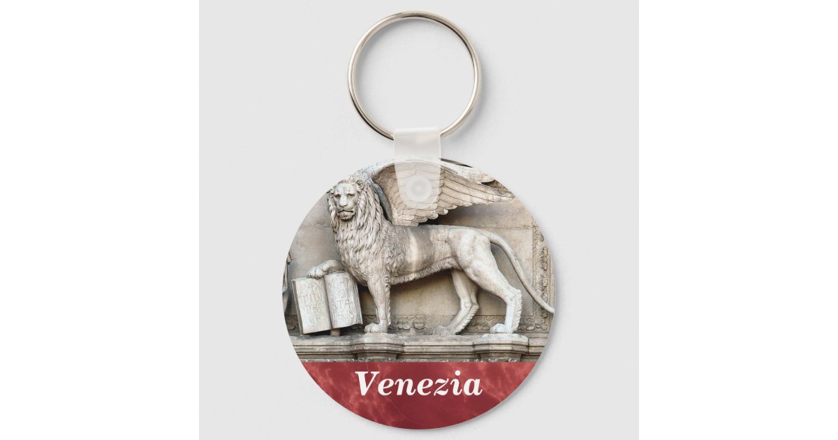 The Winged Lion of Venice, Italy Keychain | Zazzle