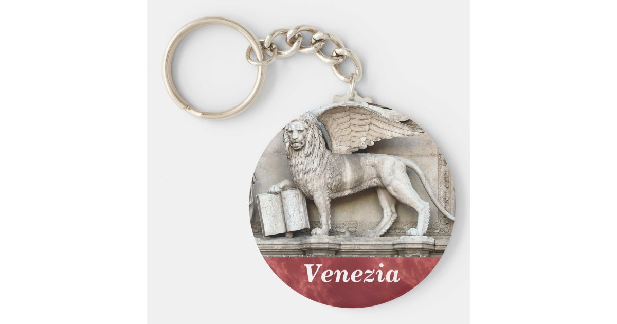 The Winged Lion of Venice, Italy Keychain | Zazzle