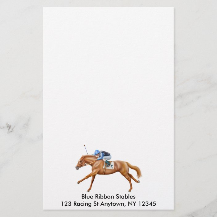 The Winning Race Horse Stationery | Zazzle.com