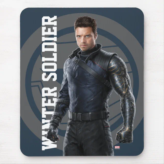 The Winter Soldier Character Art Mouse Pad | Zazzle